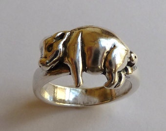 Pig ring | Etsy