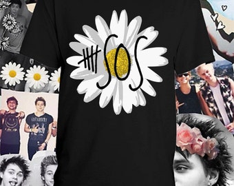 5SOS 5 Seconds Of Summer Flower (Daisy) Tshirt