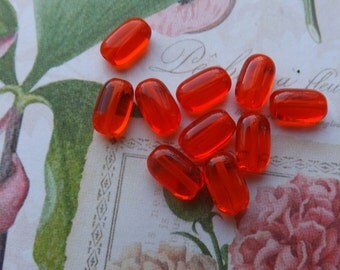 Orange glass squares | Etsy