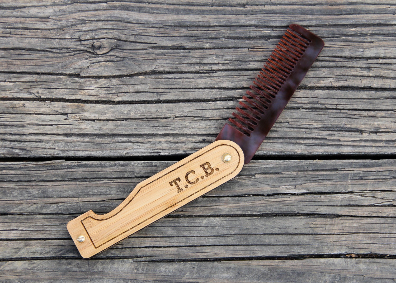 Hair Comb Personalized Folding Pocket Comb for Men or Women