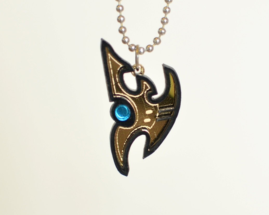 Starcraft Protoss Emblem Necklace by NebulousHorizon on Etsy