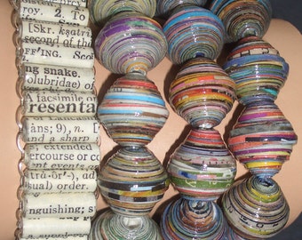 Paper tube beads | Etsy