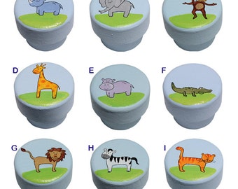 Jungle drawer knobs | Etsy