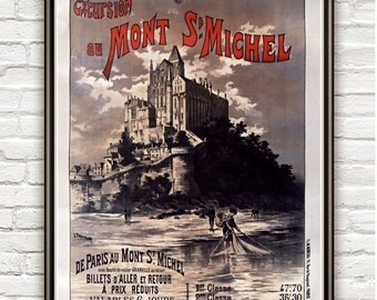 Mont saint michel | Etsy