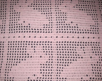 BUNNY AFGHAN FILET CROCHET PATTERN | FREE CROCHET PATTERNS