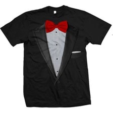 Realistic Tuxedo T-shirt. Tux and Bow tie suit T-shirts and Apparel ...