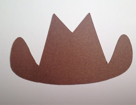 24 3 5 Cowboy Hat Paper Die Cut Select A Color By MyCutieBows