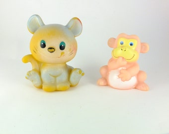 Rubber monkey toy | Etsy