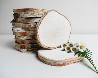 Popular items for birch wood slices on Etsy