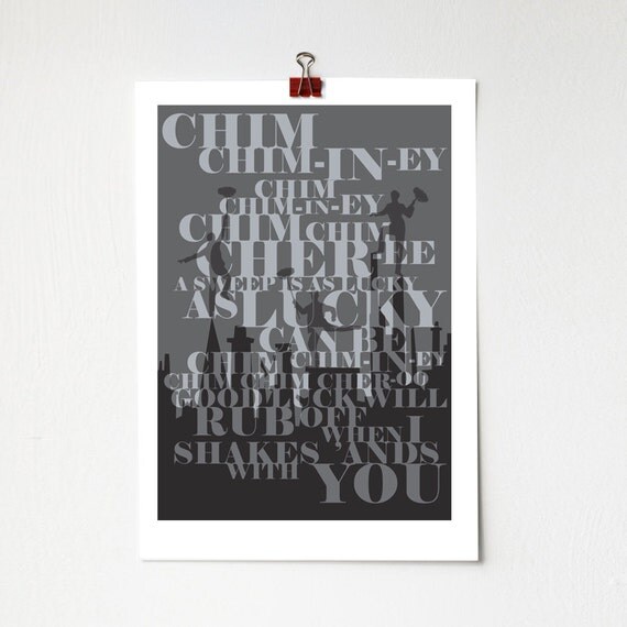 Chim Chimney Chim Chim Cher-ee Mary Poppins Movie by BJEartshop