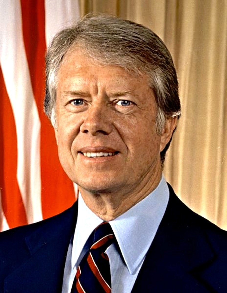 Portrait of Jimmy Carter 39th President Diplomat Nobel
