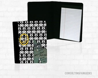 SHERLOCK BBC Doctor Who "Bored & Beware! 7" x 9.25" Notebook