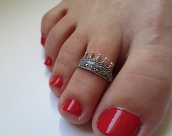 Princess toe ring | Etsy