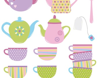 Popular items for teapot clipart on Etsy