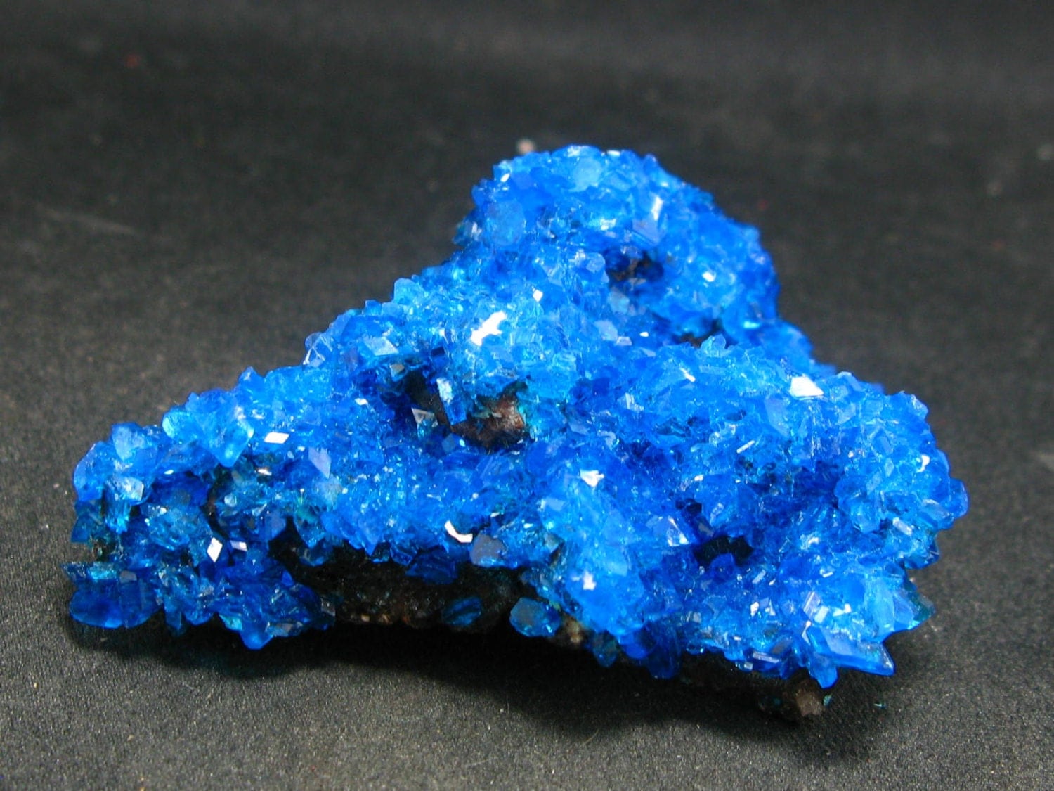 Fine Blue Chalcanthite Chalcantite Crystal Grown In Poland