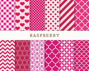 Popular items for pink digital paper on Etsy