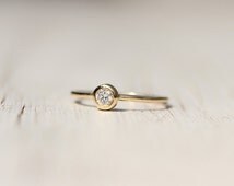 Popular items for simple diamond ring on Etsy