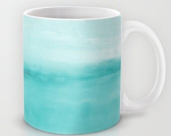 Popular items for teal coffee mug on Etsy