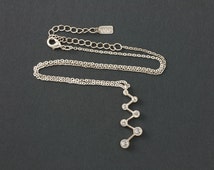 Popular items for zig zag necklace on Etsy