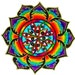 Hofmann LSD Mandala Bicycle Day blacklight rainbow by ImZauberwald