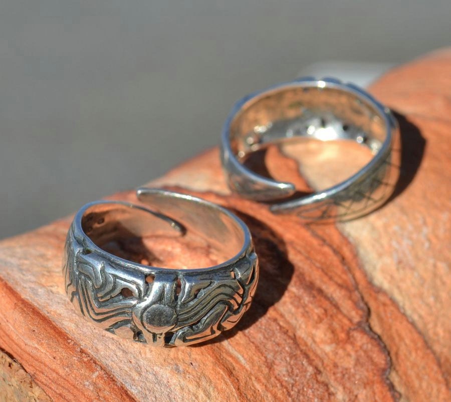 Silver Viking Ring Jewel Celtic Pagan Jewelry by WulflundJewelry