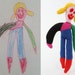 Custom stuffed toy made from drawing