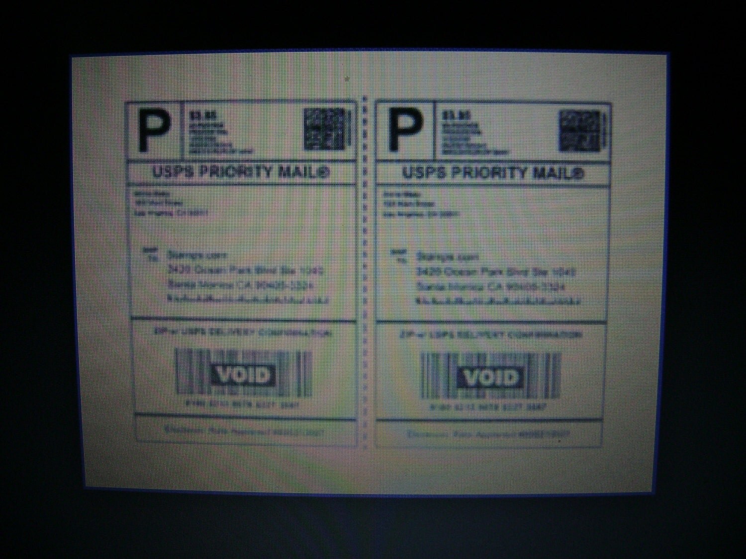 200 Shipping Labels 100 Sheets Self Adhesive Peel and Stick