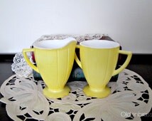 Popular items for yellow milk glass on Etsy