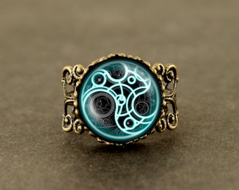 Doctor Who Adjustable Ring, Dr Who masters fob ring, Doctor Who ...