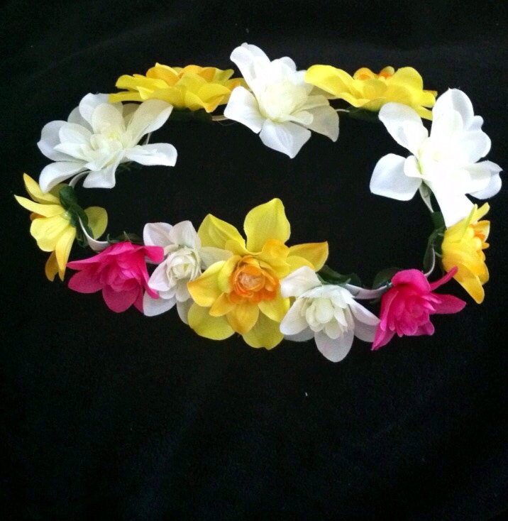 The Sunset Blvd Flower Crown // mixed flower by TheDowntownGypsy