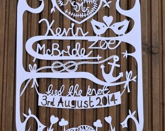 Popular items for wedding paper cut on Etsy