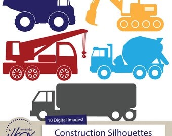 Trucks and Diggers Clipart / Construction Clipart