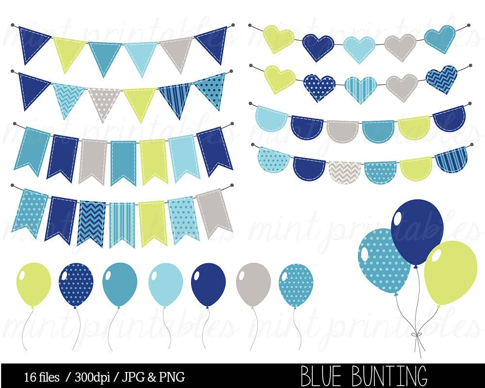 Bunting Clipart Birthday Clipart Bunting Clip Art Boy
