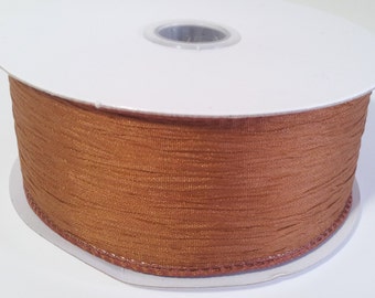 Copper wired ribbon | Etsy