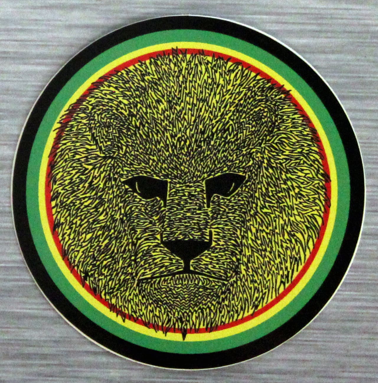 Rasta Lion Sticker Outdoor Bumper Sticker