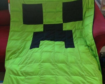 minecraft blanket – Etsy
