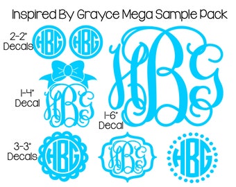 Monogram samples | Etsy