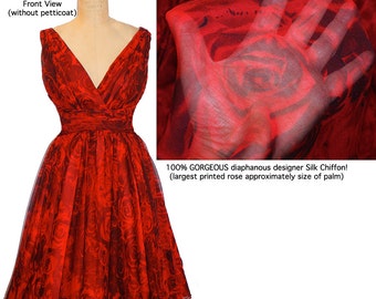 Popular items for Red Rose Dress on Etsy