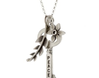 Tree of Life Tallit Clip Bar and Bat Mitzvah by emilyrosenfeld