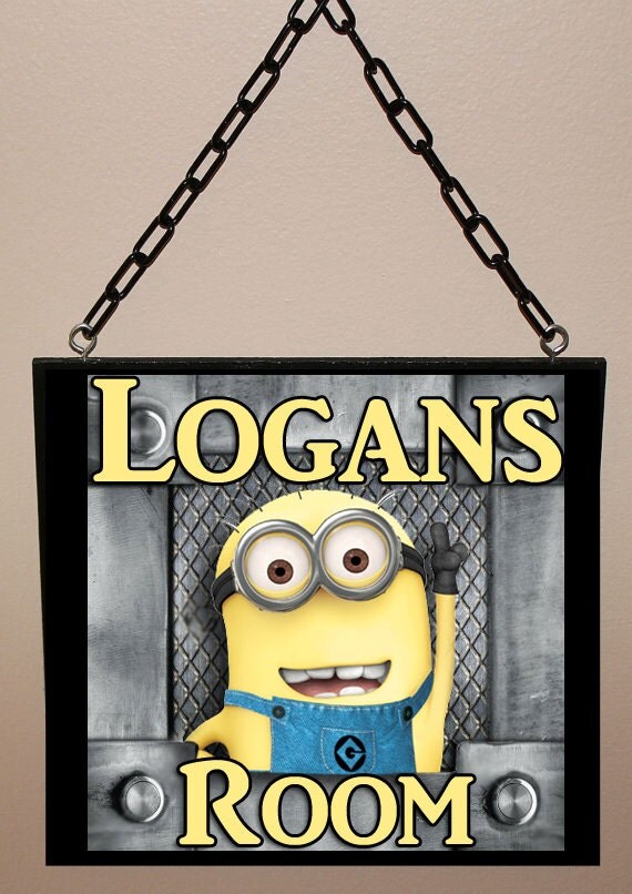 Custom Name Sign Minion / Personalized / Wood Wall by Berryhills