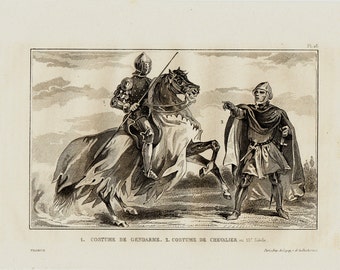 Knight on horseback | Etsy