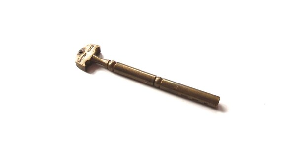 Antique brass glass cutter glassware british made 1910s