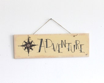 Popular items for adventure sign on Etsy