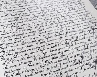 Popular items for handwritten poem on Etsy