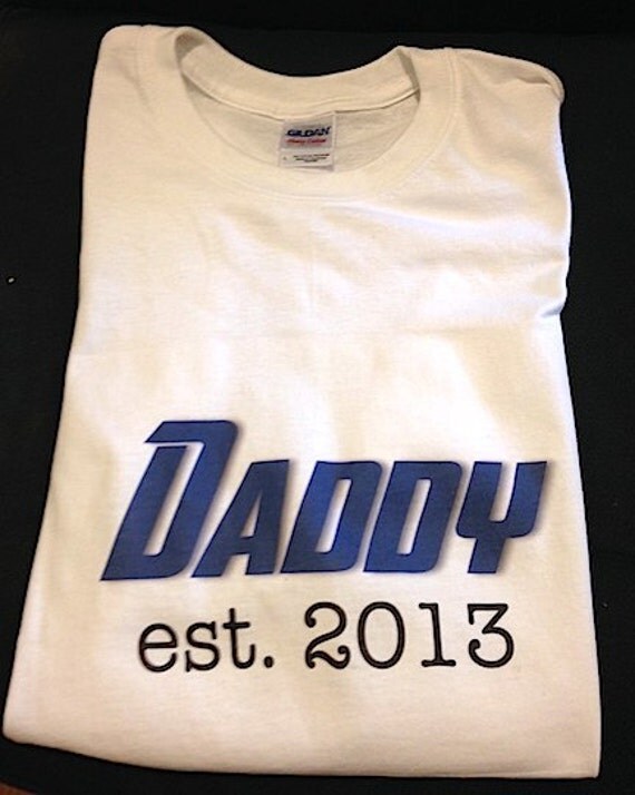 Custom New Dad Shirt Dad Est 2014 Shirt