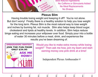 Editable Plexus Flyer with tear off tabs