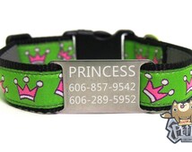Unique princess dog collar related items | Etsy