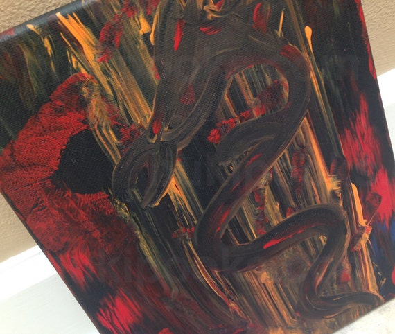 SALE Modern Abstract Stargate Goa'uld Symbiote by HukiPooks