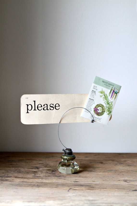 Items similar to Vintage Door Knob Card Holder / Picture Holder on Etsy