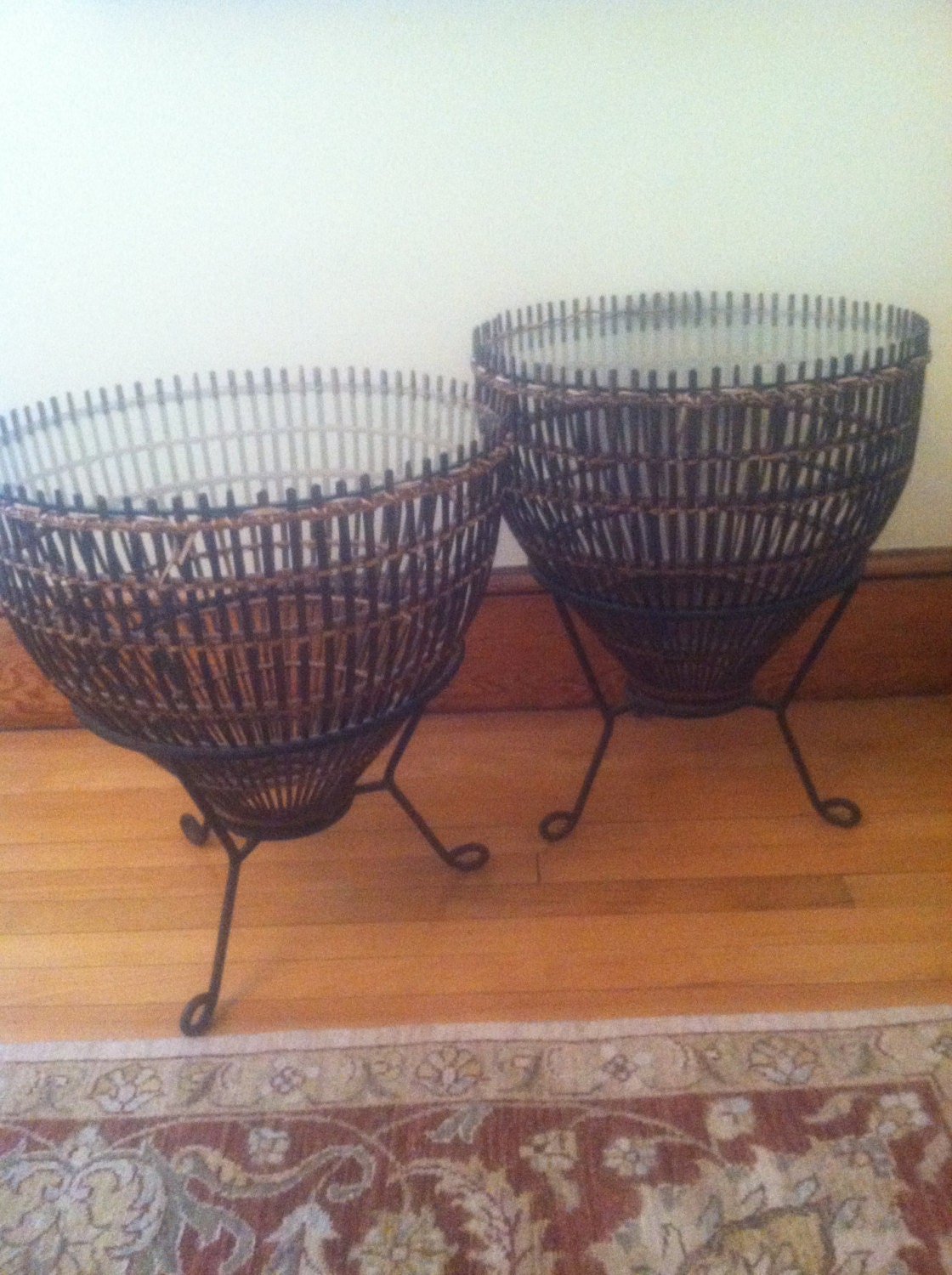 Franco Albini Fish Basket Tables Mid Century Modern MCM basket tables ...